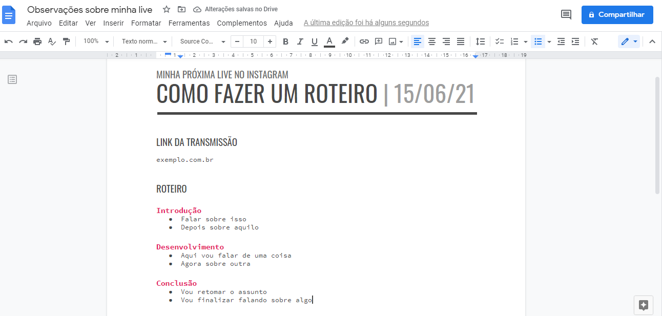 O que todo roteiro para live no Instagram deve ter? Confira!